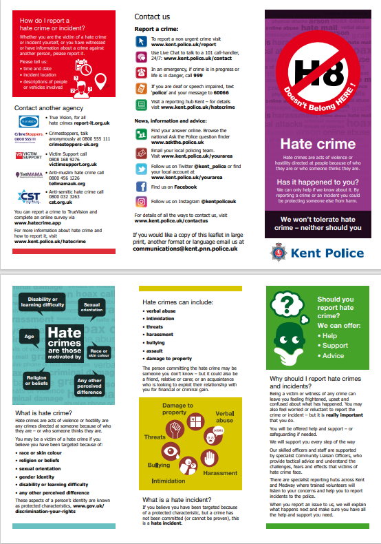 Kent Police - Medway Pride CIC Company number 13428352